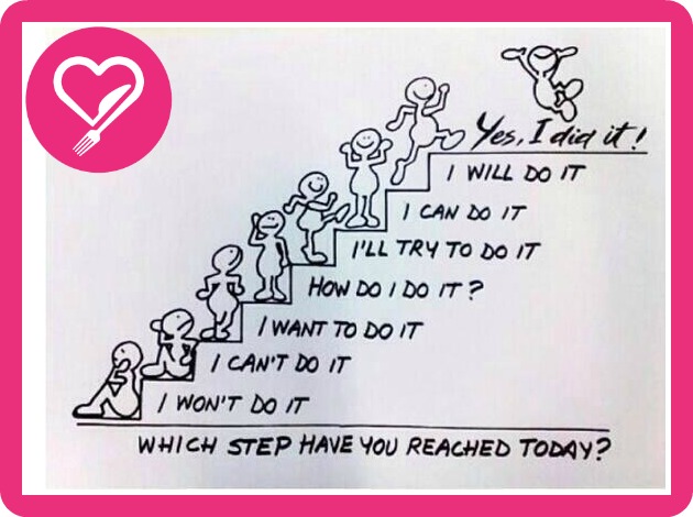 Grote stappen gauw thuis.= Wie hard werkt bereikt zijn doel sneller ...