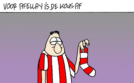 Daarmee is de kous af.=Daarmee is het onderwerp besproken. | Oneliners ...