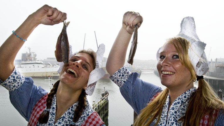 Een groene haring eten.= Een van de eerste haringen eten. | Oneliners ...