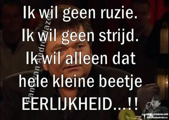 Ik wil geen ruzie ik wil geen strijd ik wil alleen dat hele kleine ...