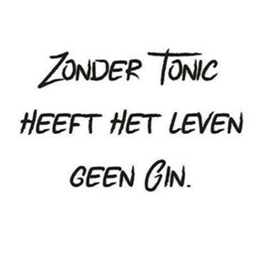 DUS GEEN GIN-TONIC. | Oneliners op www.one-liners.nl